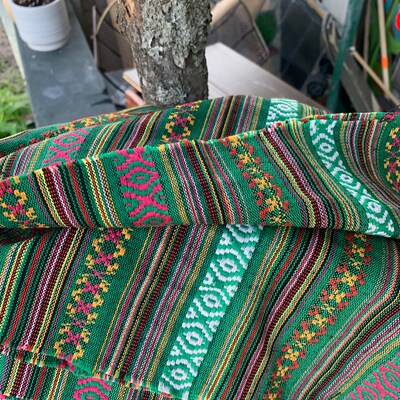 Nepal Fabric, Nepal Style Colorful Jacquard Striped Pattern Gallery ...