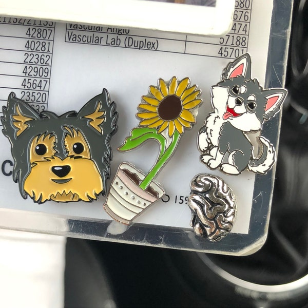 Yorkie Enamel Pin, Black & Tan Yorkie, Dog Enamel Pin, Puppy Pin, Hard ...