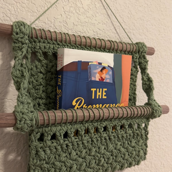 Boho Book Nook Crochet Pattern, Crochet Wall Hanging Pattern, Crochet ...