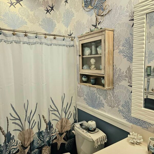 Coral Seashells Starfish Custom Color Wallpaper - Seashells Corals and ...