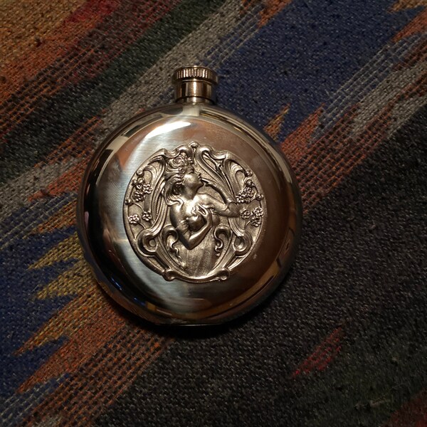 Steampunk Bat Flask, Gothic Victorian Stainless Steel, Vampire Flask ...