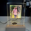 Custom Personalized Photo LED Wood Stand Room Night Light up Table Lamp ...