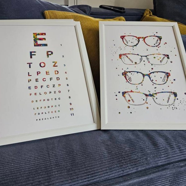 6 Optometry Art Optician Gift Ophthalmologist Gift Ophthalmic Clinic ...