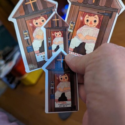 Annabelle Stickers, Annabelle, the Conjuring, Ragedy Ann Doll Stickers ...