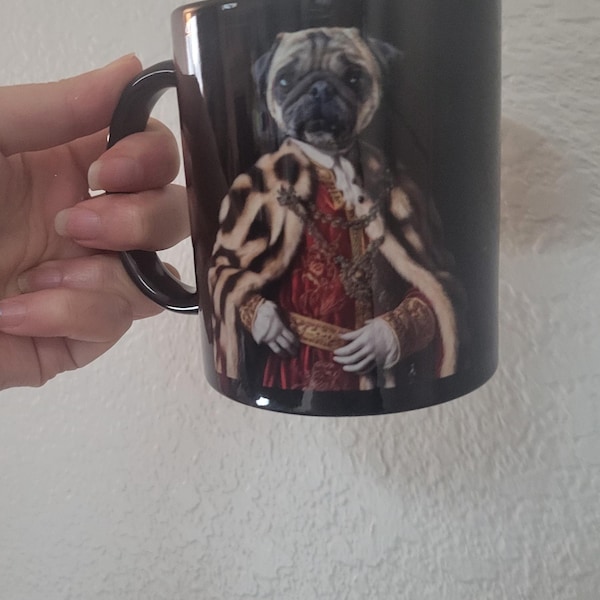Custom Dog Photo Portrait Mug, Dogs Painting Gift, Pet Loss Gift, Dog ...