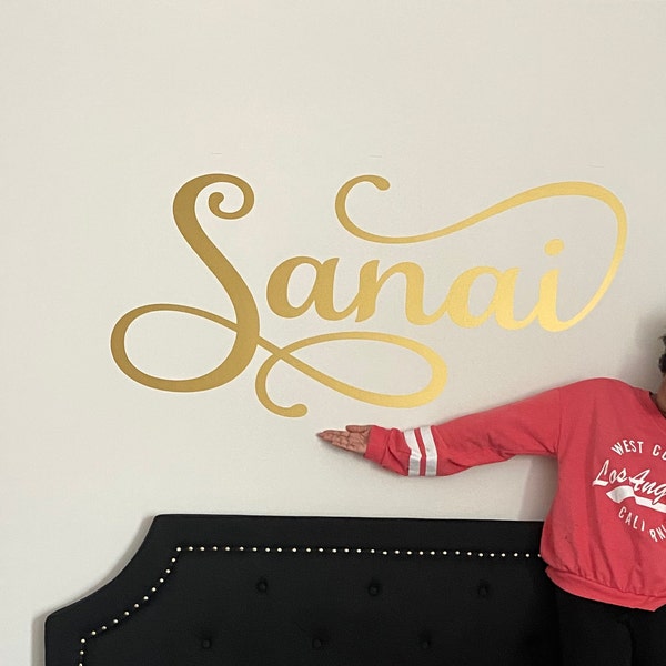 Personalized Wall Decal Girl Name Wall Decal Nursery Wall Decal ...