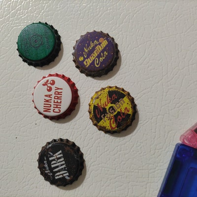 10 Fallout Unofficial Bottle Caps or Fridge Magnets in Weathered/clean ...