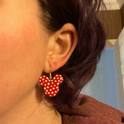 Mouse Ear Earrings, Mouse Ear Drop Earrings, Disney Ears, Mouse ...