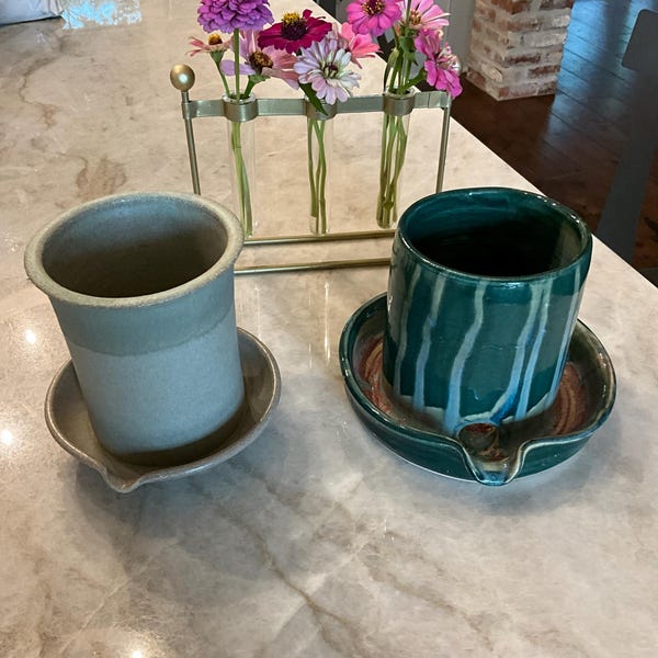 Platter Set- FREE SHIPPING! (hand Painted) Hand-thrown by Patrick Tutt ...