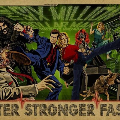 Six Million Dollar Man and Bionic Woman Poster With Max Battling ...