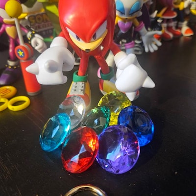 Sonic Gold 9 Mini Metal Power Rings Game Figure Display - Etsy