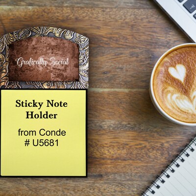 Desktop Notepad Holder Mockup Template Add Your Own Image and ...