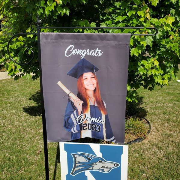 Graduation Photo Garden Flags, Photo Class of 2020 Flag ...