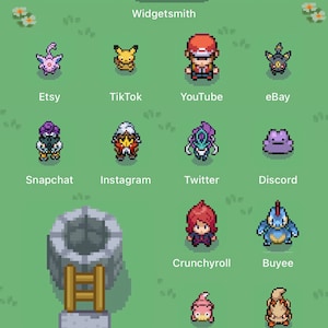 Ios 293 Icons Pokemon Red Blue Version Iphone IOS14 App - Etsy