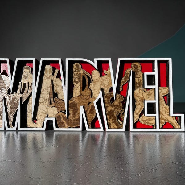 Superhero, Vector Laser Cut File, Instant Download - 5 Layers - Etsy