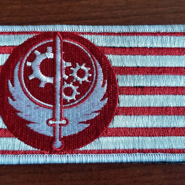 Brotherhood of Steel BOS FLAG Fallout Style Inspired Embroidered ...