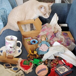 Vintage Mark Roberts Pop up Cat Puppet Mark Roberts Christmas Decor ...