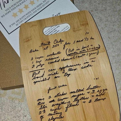 Recipe Magnet Handwritten Engraved Recipes, 5x7 Size - Etsy