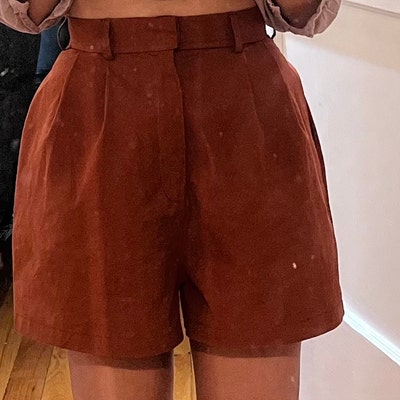 Wide Pleated Shorts high Waisted Digital PDF Sewing Pattern // US Size ...