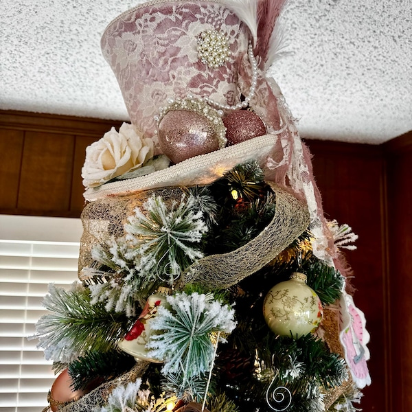 Candyland Tree Topper Top Hat, Candyland Top Hat Tree Topper, Birthday ...