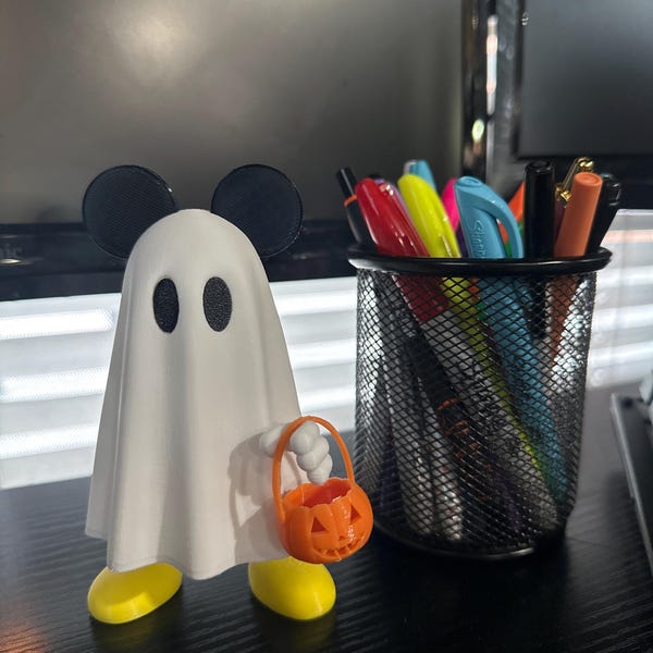Mickey and Minnie Mouse Ghosts/ Halloween Decor/ Ghost Decor/ Mouse ...