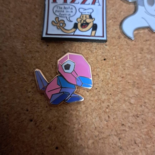 Porygon Glow-in-the-dark Hard Enamel Pin - 1in. - Etsy