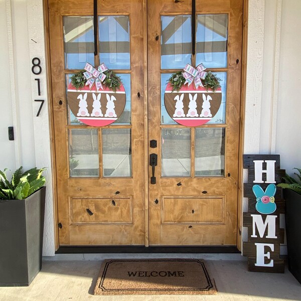 Front Door Decor | Funny Door Sign | Welcome Just Kidding Please Go ...