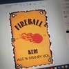 Fireball Inspired Mini Bottle Personalized Labels | Edit, Download and ...
