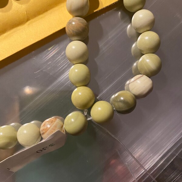 Natural Lemon Jasper Round Sizes, 4mm, 6mm, 8mm, 10mm, 12mm - in Full ...