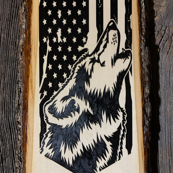Wolf Svg, Wolf US Flag, Wolf American Flag Svg, Howling Wolf Svg, Wolf ...
