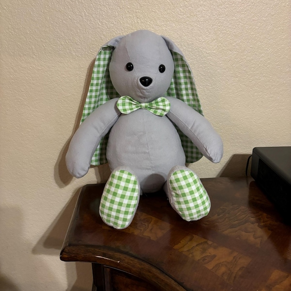 Bunny Sewing Pattern Fluffy Bunny Pattern Keepsake Rabbit Sewing ...