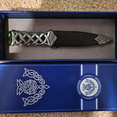 Engraved Scottish Dagger Sgian Dubh Celtic Style With - Etsy
