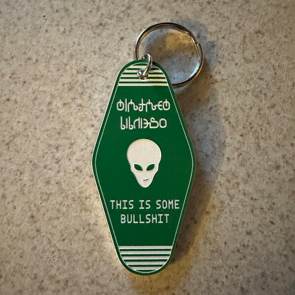 Resident Alien Keychain: Acrylic Key Tag, Mass Extinction - Etsy