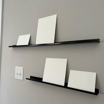 Black 2 Deep Ultraledger Picture Ledge / Wall Art Display / Floating ...