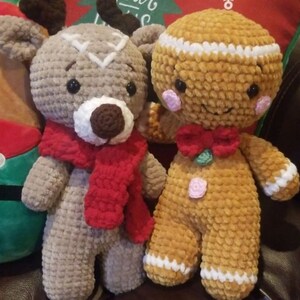Crochet Pattern DEER GINGERBREAD and SNOWMAN Christmas Bundle - Etsy