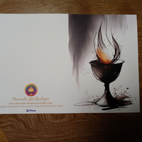 Winter Solstice Card, Unitarian Universalist Holiday Greeting Card ...