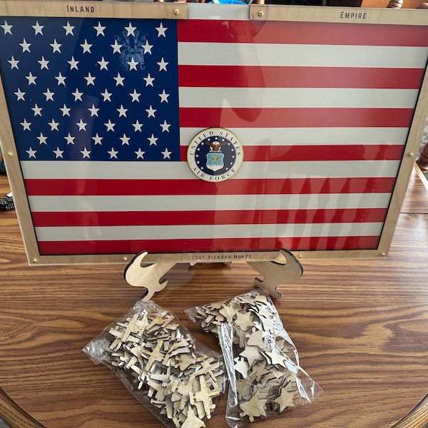 Personalized Guest Book/flag/navy/army/air Force/military/armed Forces ...