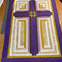 Log Cabin Cross - Guiding Star - Wall Hanging: 31 In. X 43 In.- PDF ...
