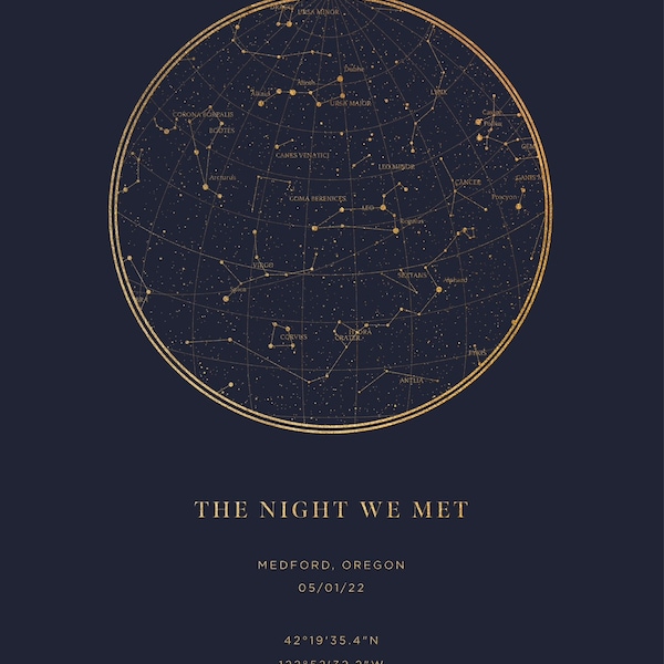 The Night We Met - 100% Accurate Star Map and the Perfect Anniversary ...