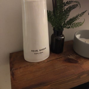 9th Wedding Anniversary Vase Gift Personalized Ceramic Flower Vase ...