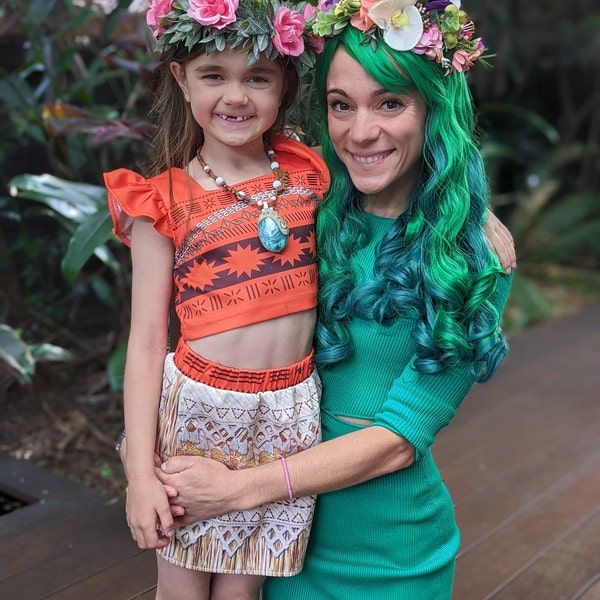 Moana Flower Crown - Moana Inspired Flower Crown - Custom Made - Disney ...