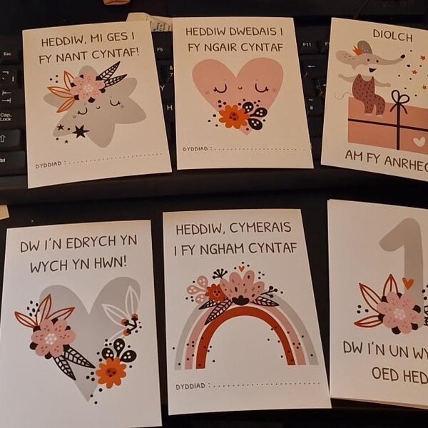 Welsh Numbers Rhifau Poster Print - Colourful and Bright - Perfect for ...