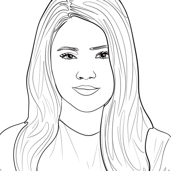 Family Portrait, Custom Line Drawing From Photo, Christmas Gift ...