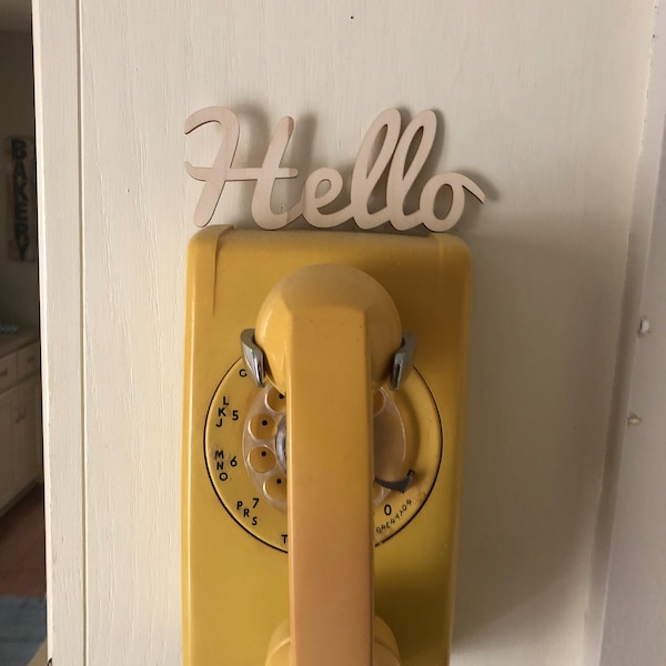 Hello Wood Sign - Unfinished Laser Cut Wood Shape - 1/8" Baltic Birch ...