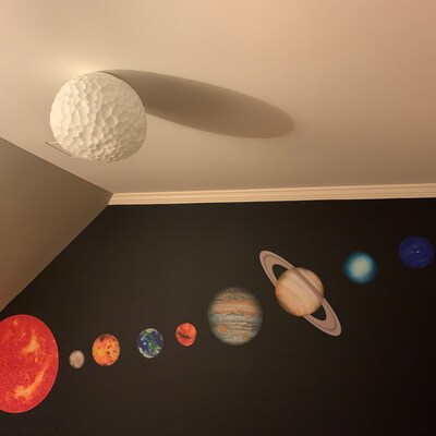 Full Sun & Planets Wall Stickers Set, Solar System Kids Room Decor or ...