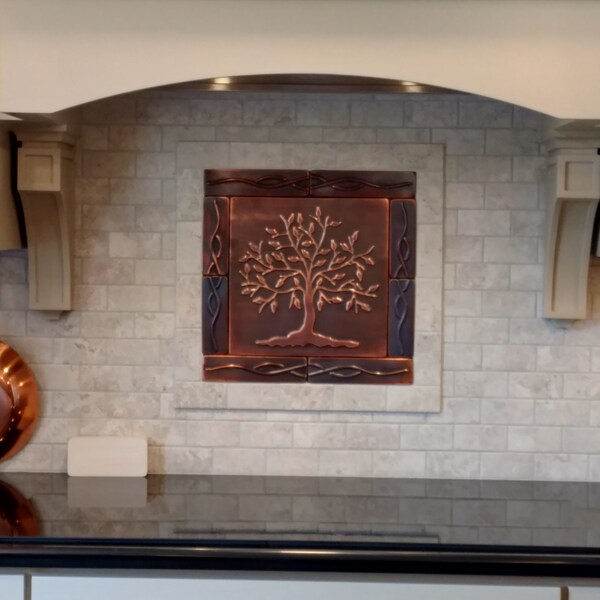 Tree of Life, Tree Tiles, Symbol of Tree, SET OF 9 TILES, Artistic ...