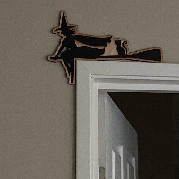 Halloween Door Corner Sign, Witch Halloween Decor, Halloween Witch Sign ...