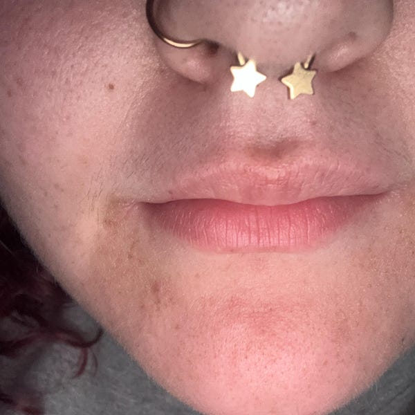 16G DND Dice Internally Threaded Septum Ring/horseshoe Ring/d20 Septum ...