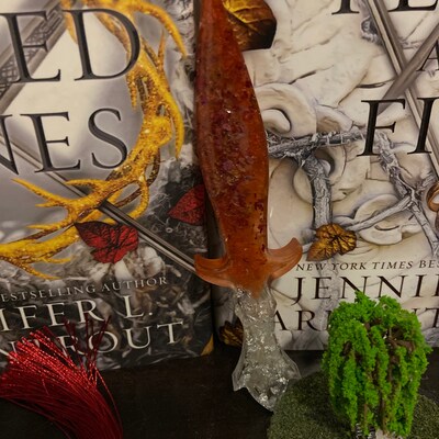 Amethyst Resin Dagger Decorative Dagger Amethyst Chips Pagan Wand Altar ...