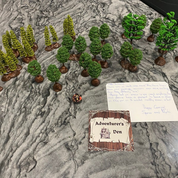 Scatter Terrain Trees for Dnd | Assorted Playable Dnd Trees | Tabletop ...